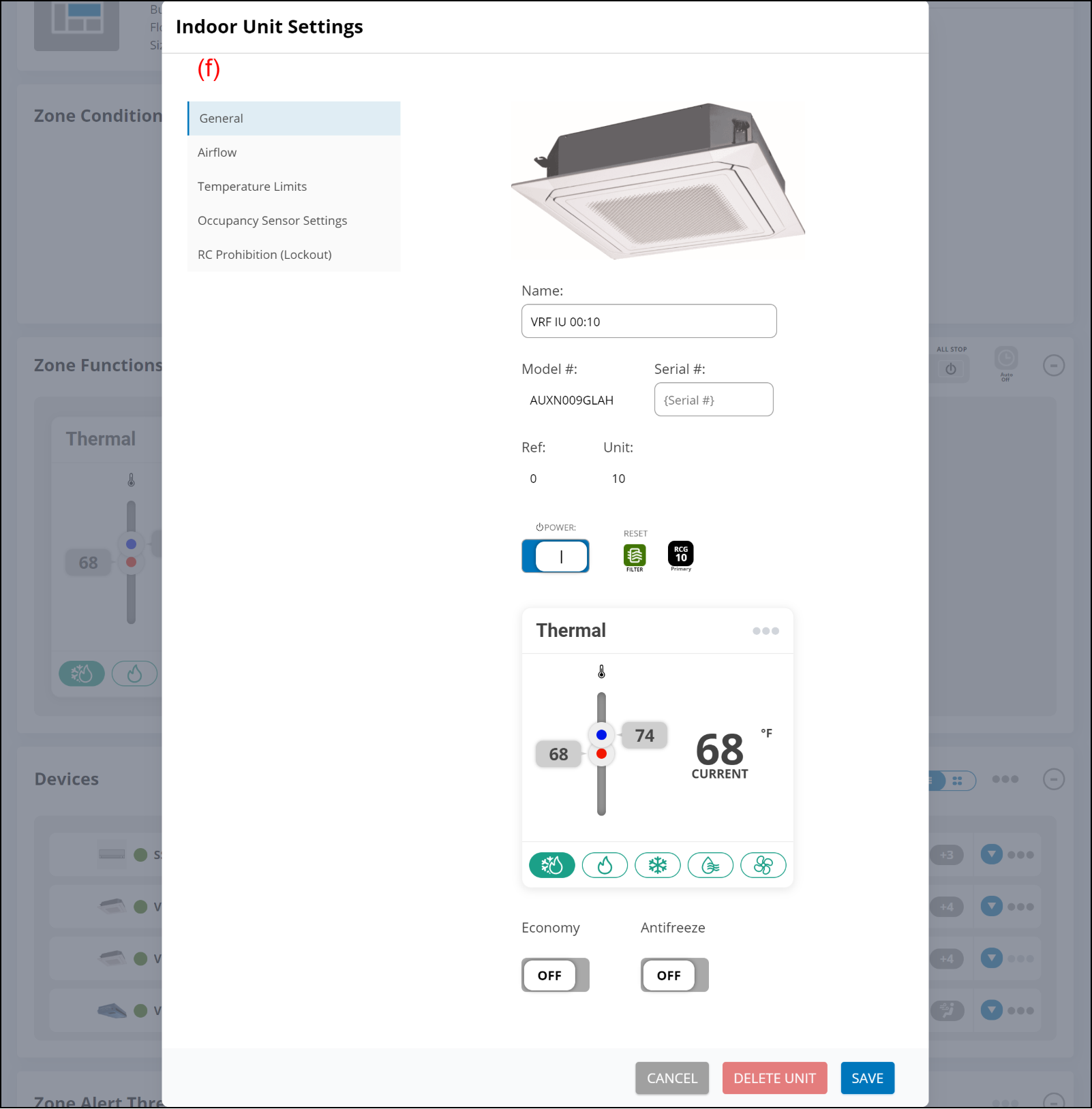 When operating from AIRSTAGE Edge Controller
