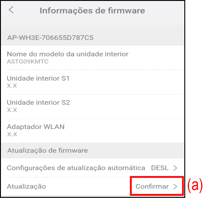 Atualizar o firmware manualmente